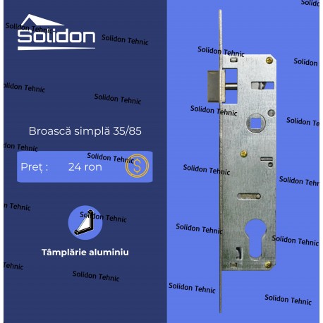 Broasca simpla aluminiu 35/85