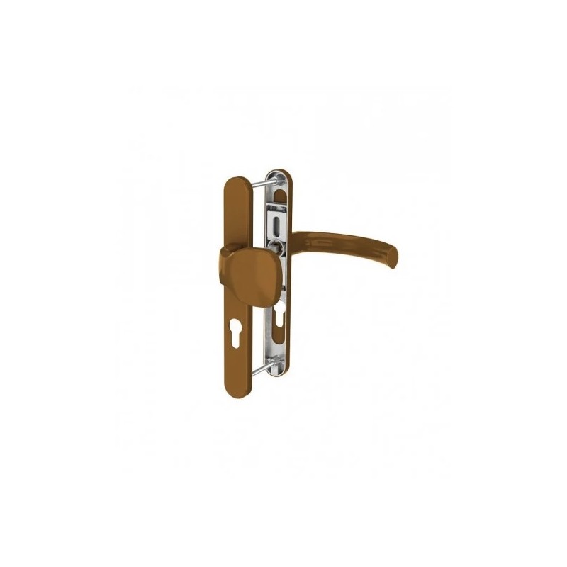 Maner usa de exterior 92 x 32 mm sild si buton exterior cu arc culoare ...