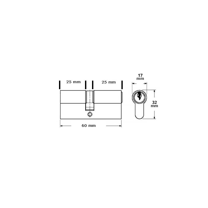 Butuc yala egal 60 mm SOLIDON (30x30) - 4 Chei Amprenta - Pret Depozit ...